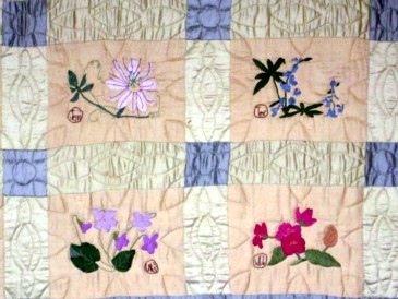 Quilters Spirit: Quilt of State Flower Embroidery blocks